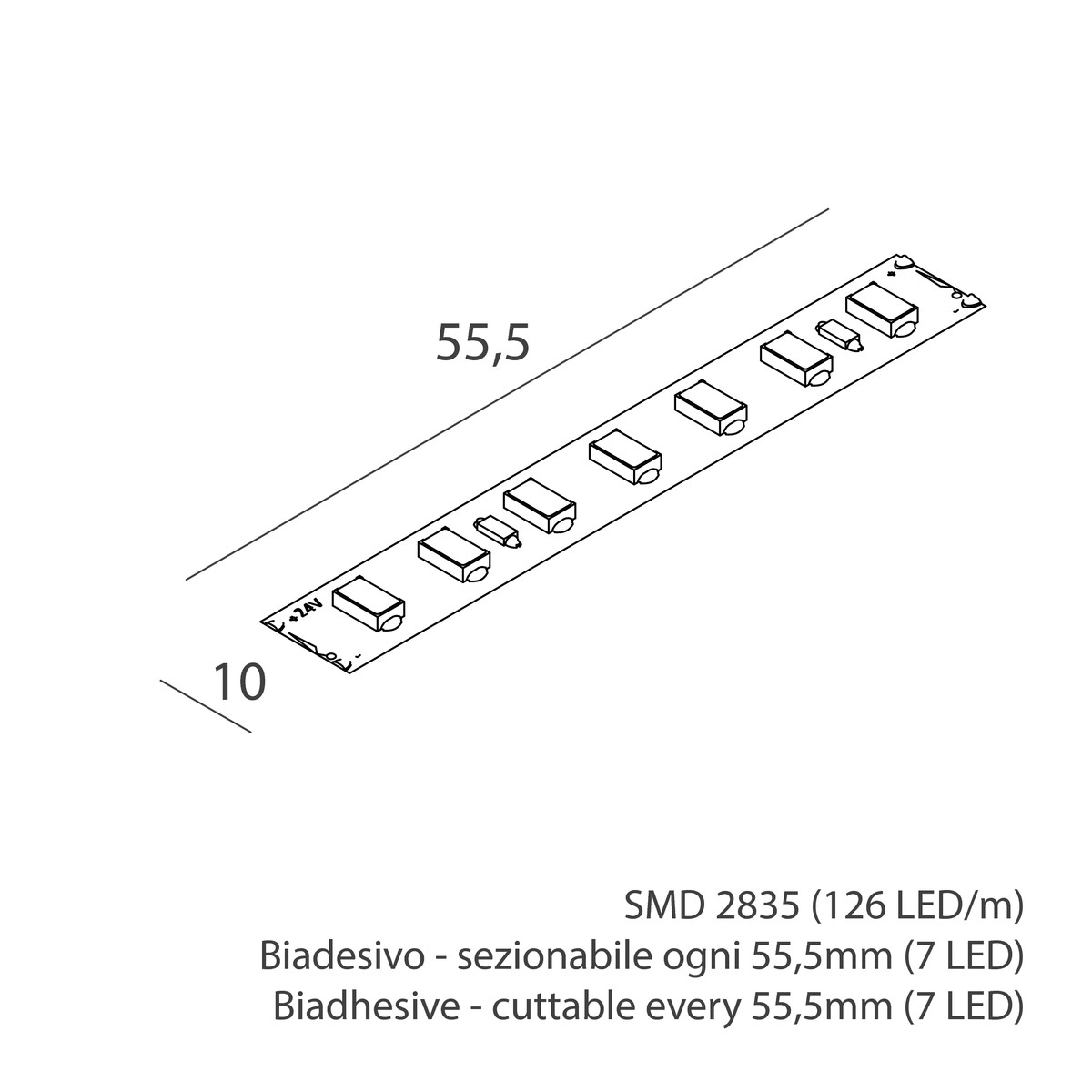 STRIP LED 11 5W M 24V 5M 4K 10MM CRI90 strip-led-11-5w-m-24v-5m-4k-10mm-cri90